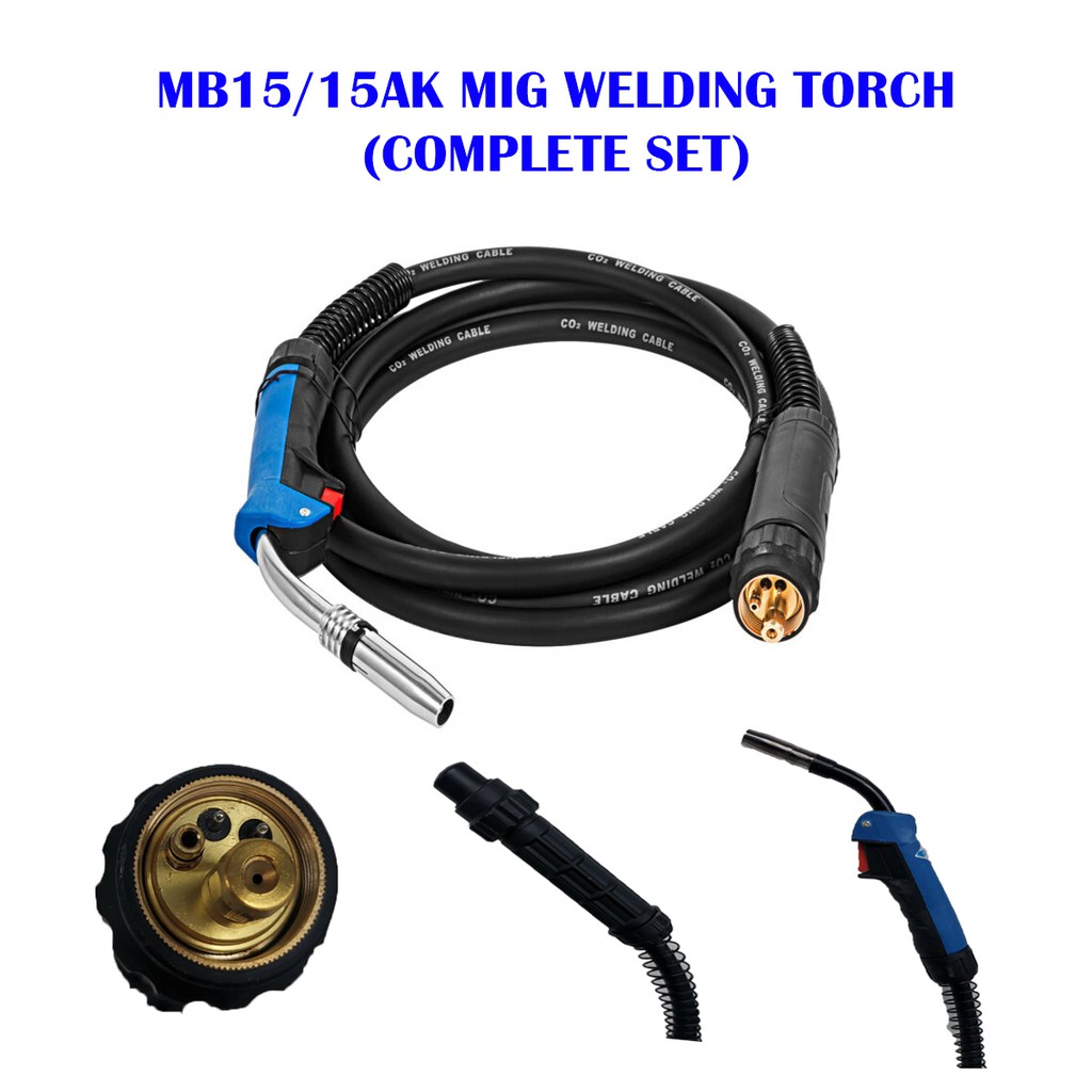 [READY STOCK] MB15/15AK MIG WELDING TORCH (COMPLETE SET) | Shopee Malaysia