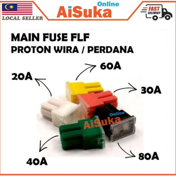 CAR MAIN FUSE BIG 20A 40A 50A 60A | Shopee Malaysia