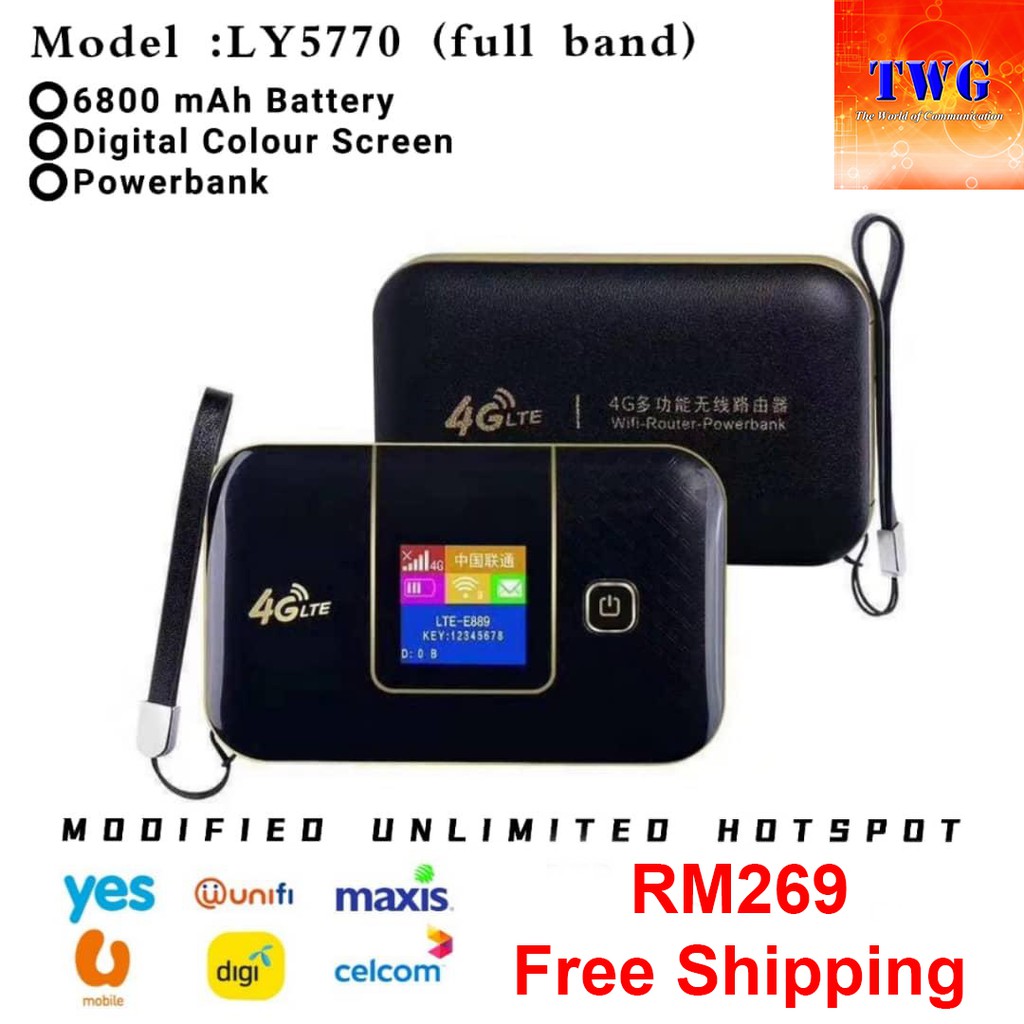 New Stock Unlimited Hotspot 4G LTE Model LY5770 Modem Modified Pocket ...