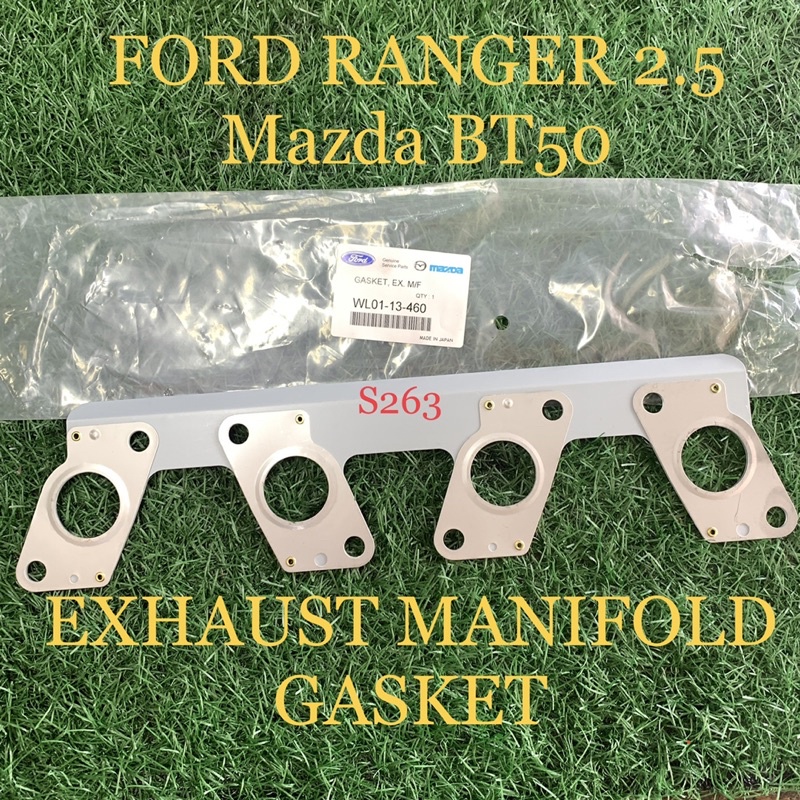 (ORIGINAL) FORD RANGER 2.5 MAZDA BT50 EXHAUST MANIFOLD GASKET WL01-13 ...