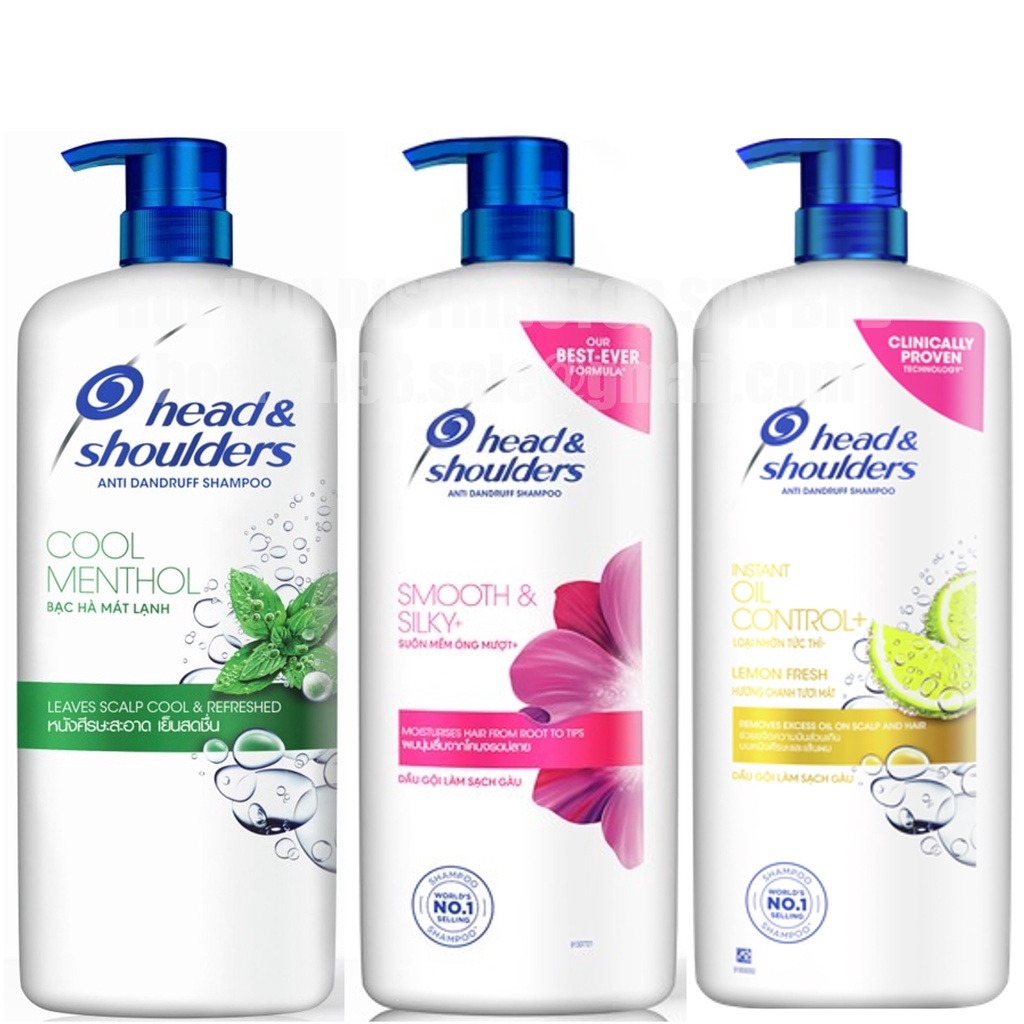 [Super Value] Head & Shoulders Hair Shampoo Cool Menthol Smooth & Silky ...