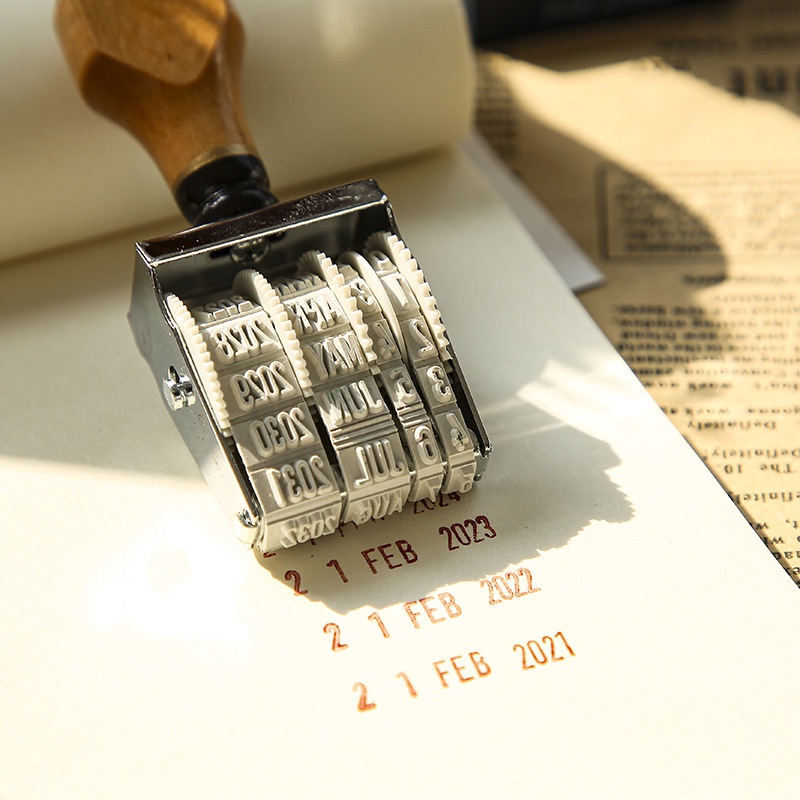 Vintage Date Planner Stamp Personality Art Retro Stamps for ...