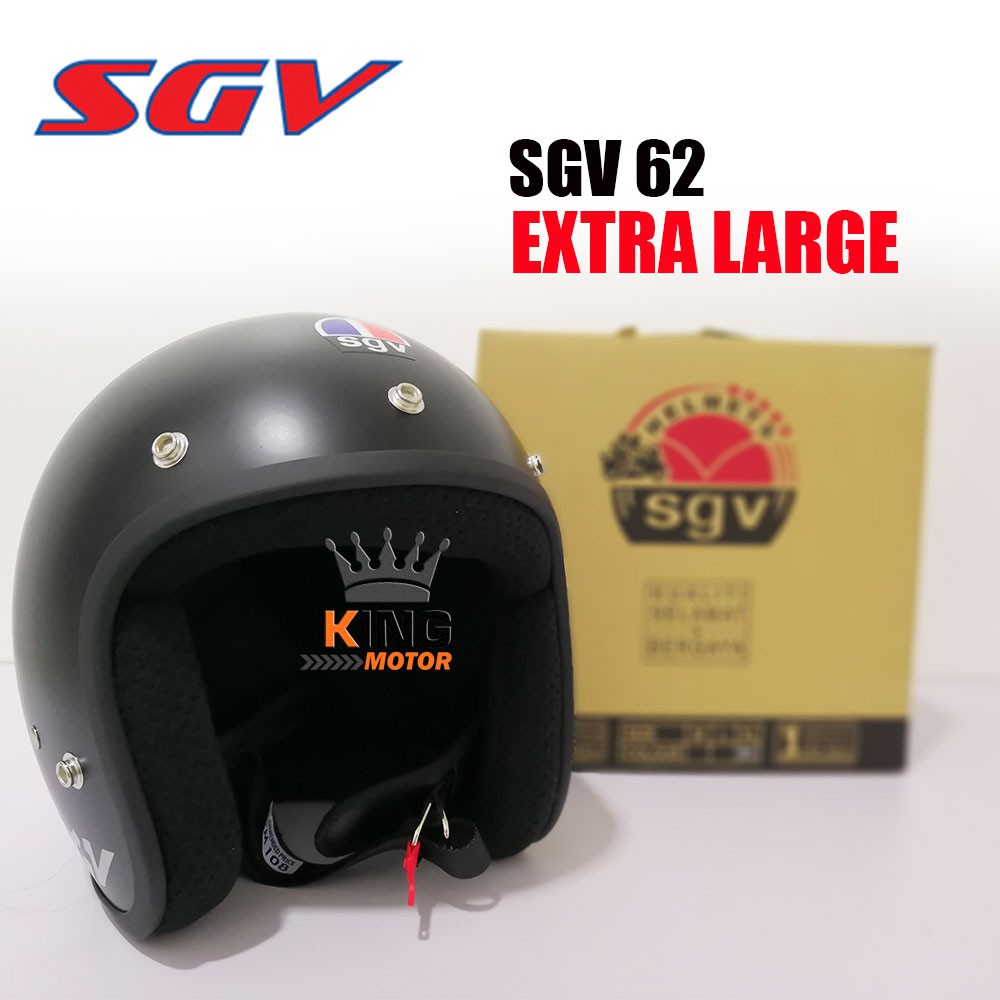 [XL SIZE] SGV 62 HELMET MATT BLACK - SIRIM APPROVED | Shopee Malaysia