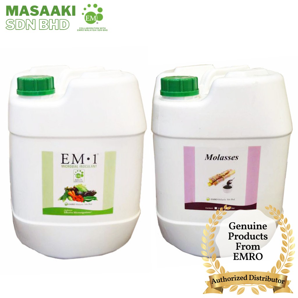 EM1 + Molasses | SET (20 Litre each) | Organic Farm Animal Aquaculture ...