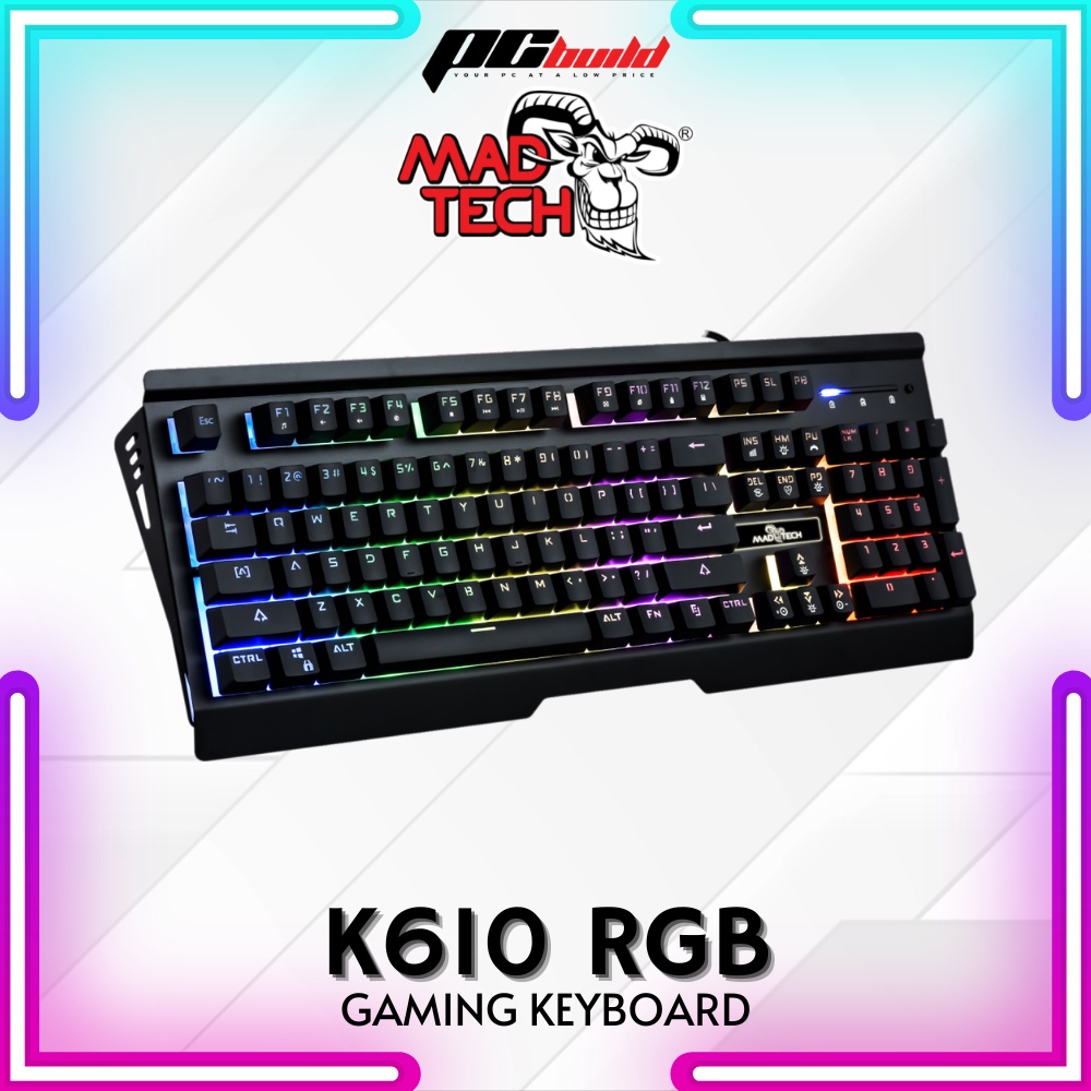 MADTECH K610 WIRED RGB GAMING KEYBOARD | Shopee Malaysia