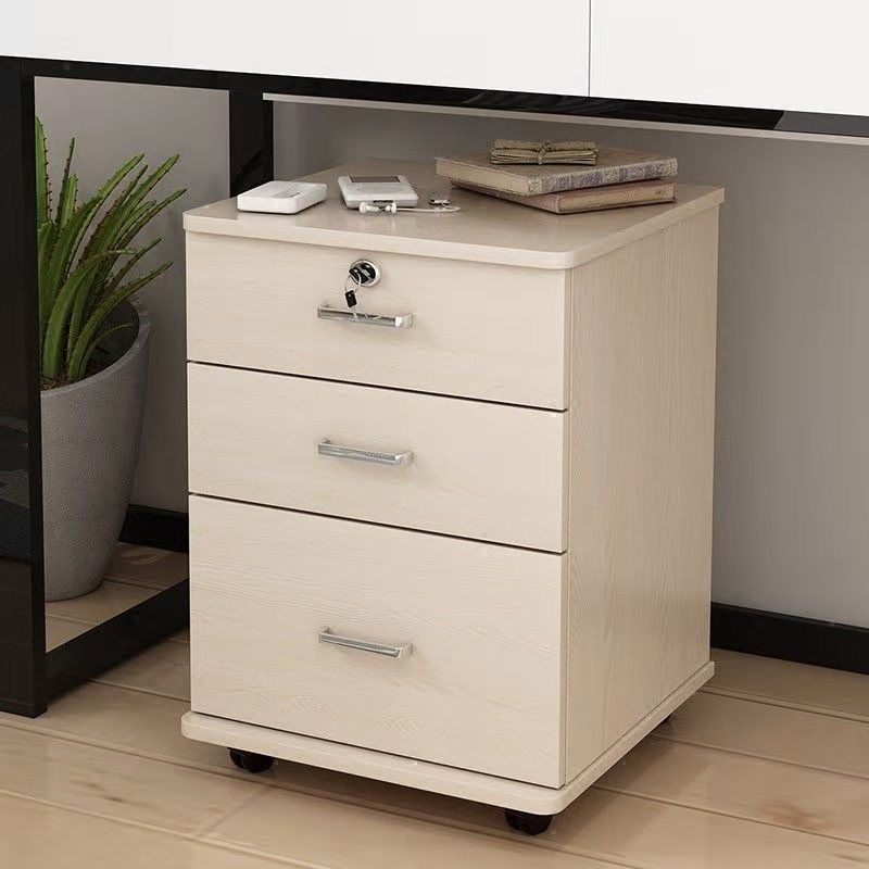 Wooden Office File Cabinet Data Cabinet under Desk Mobile Short Cabinet ...