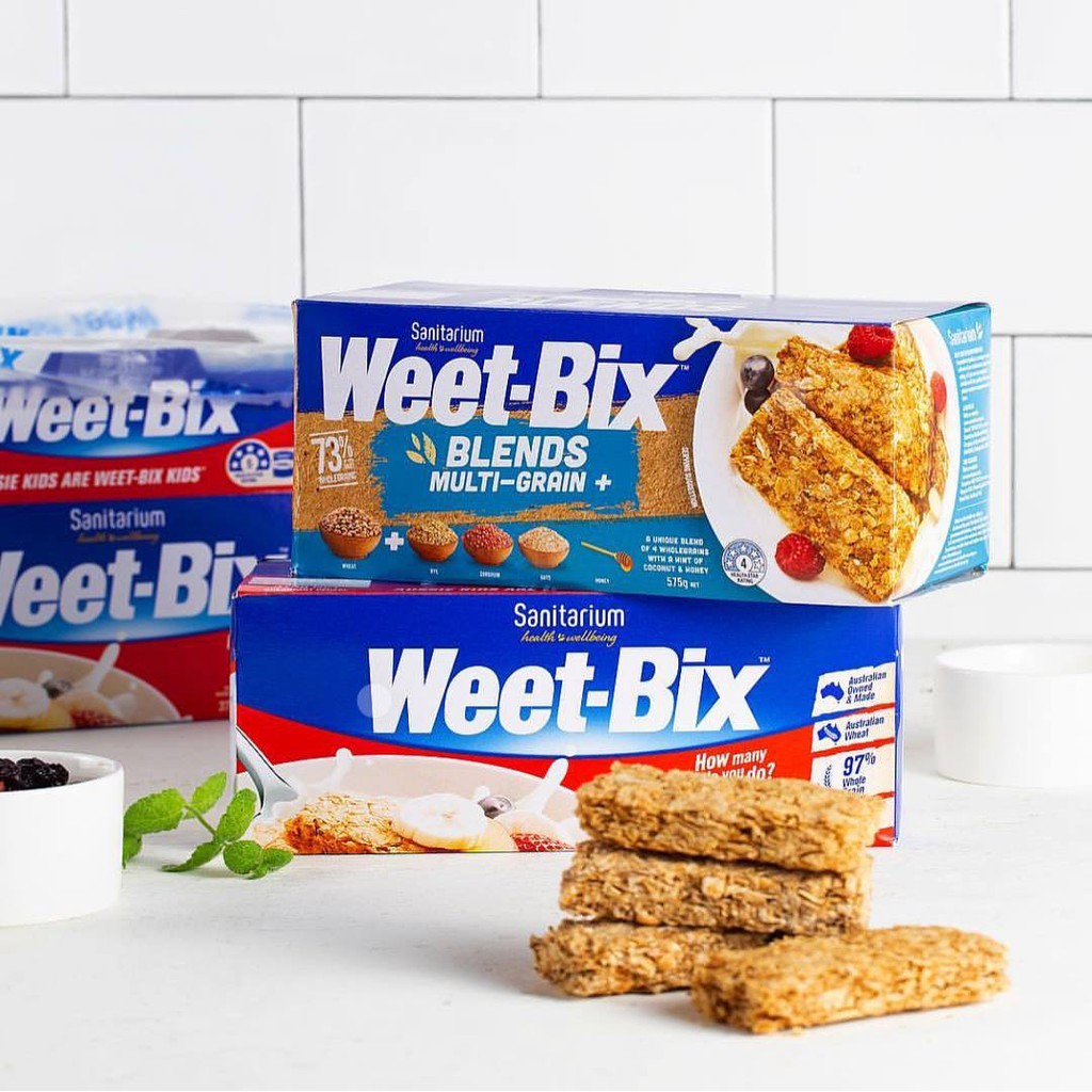 Weet Bix Breakfast Cereal Healthy Nutrition Food 375g/500g | Shopee ...
