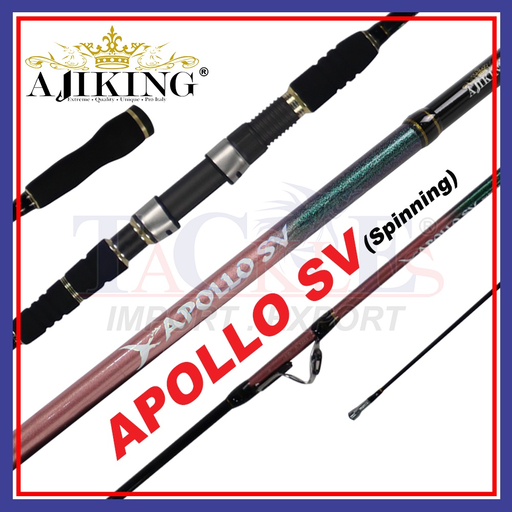 (5kg Maxdrag) Ajiking Apollo Joran Pancing Spinning 6'0-6'6kakiFishing ...