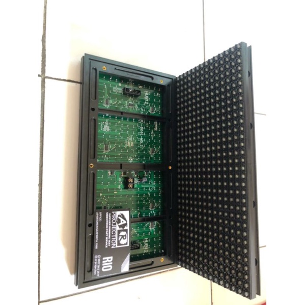 MERAH PUTIH HIJAU Led PANEL RUNNING TEXT P10 DIP Red-Green-White ...