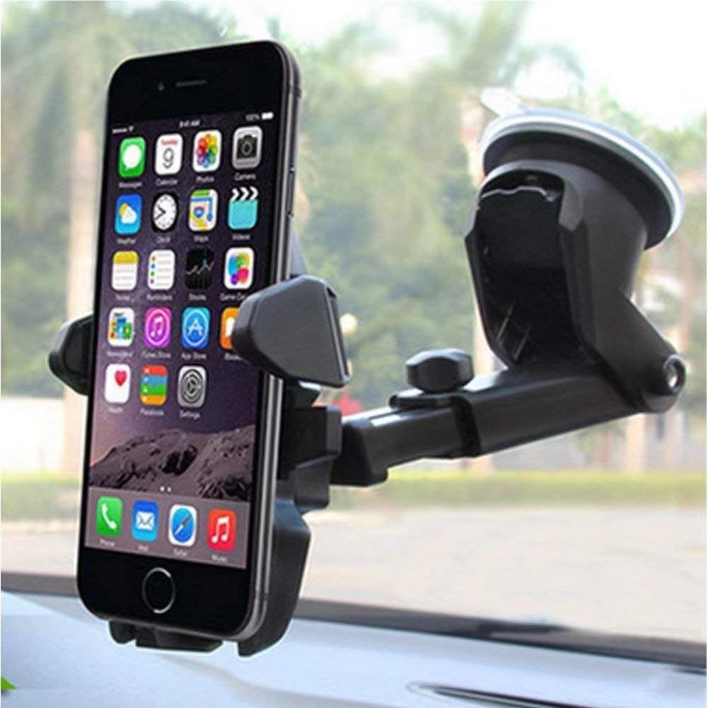 Universal 360° Long Neck Car Mount Phone Holder Mobile Phone Stand with Silicon Sucker (With ...