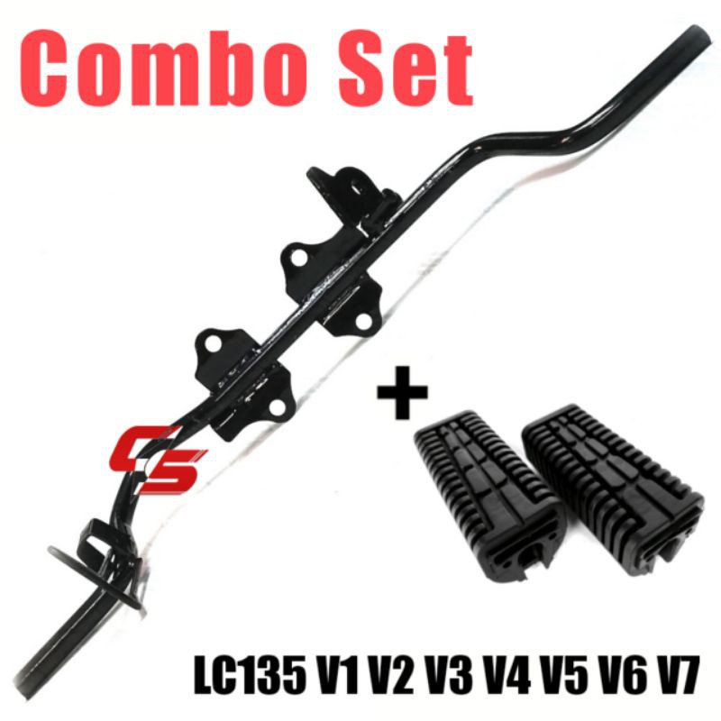 Lc135 V1 v2 v3 v4 v5 v6 v7 4s Front Footrest Step Bar & Rubber | Shopee Malaysia