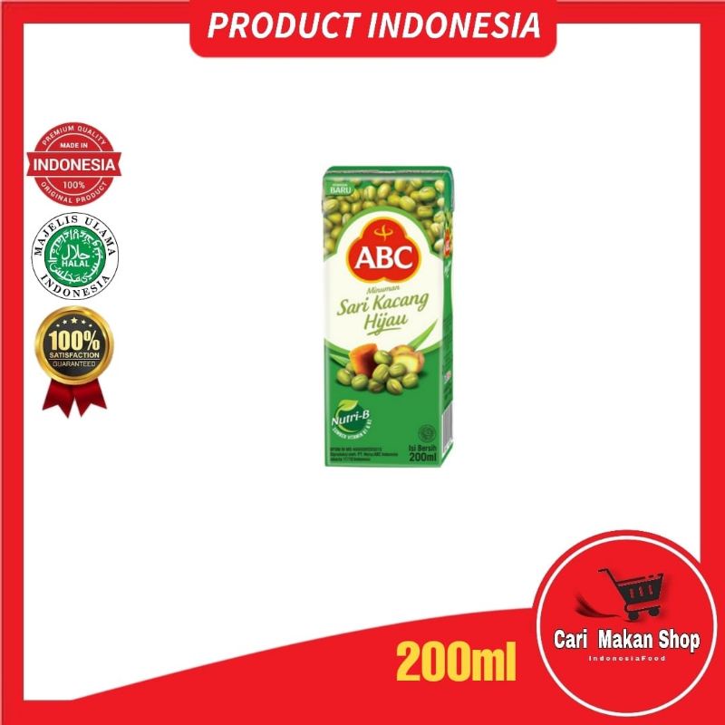 Cap ABC Sari Kacang Hijau 250ml Product Indonesia 🇮🇩 Minuman kesehatan ...