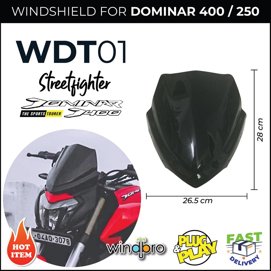 WDT01 - Windshield Visor Dominar 400 / 250 (All Model) | Shopee Malaysia