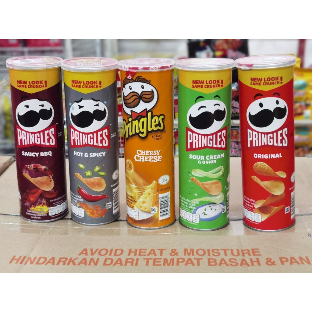 PRINGLES POTATO CHIPS 107gm ## BBQ/ HOT & SPICY/ORIGINAL/SOUR CREAM ...