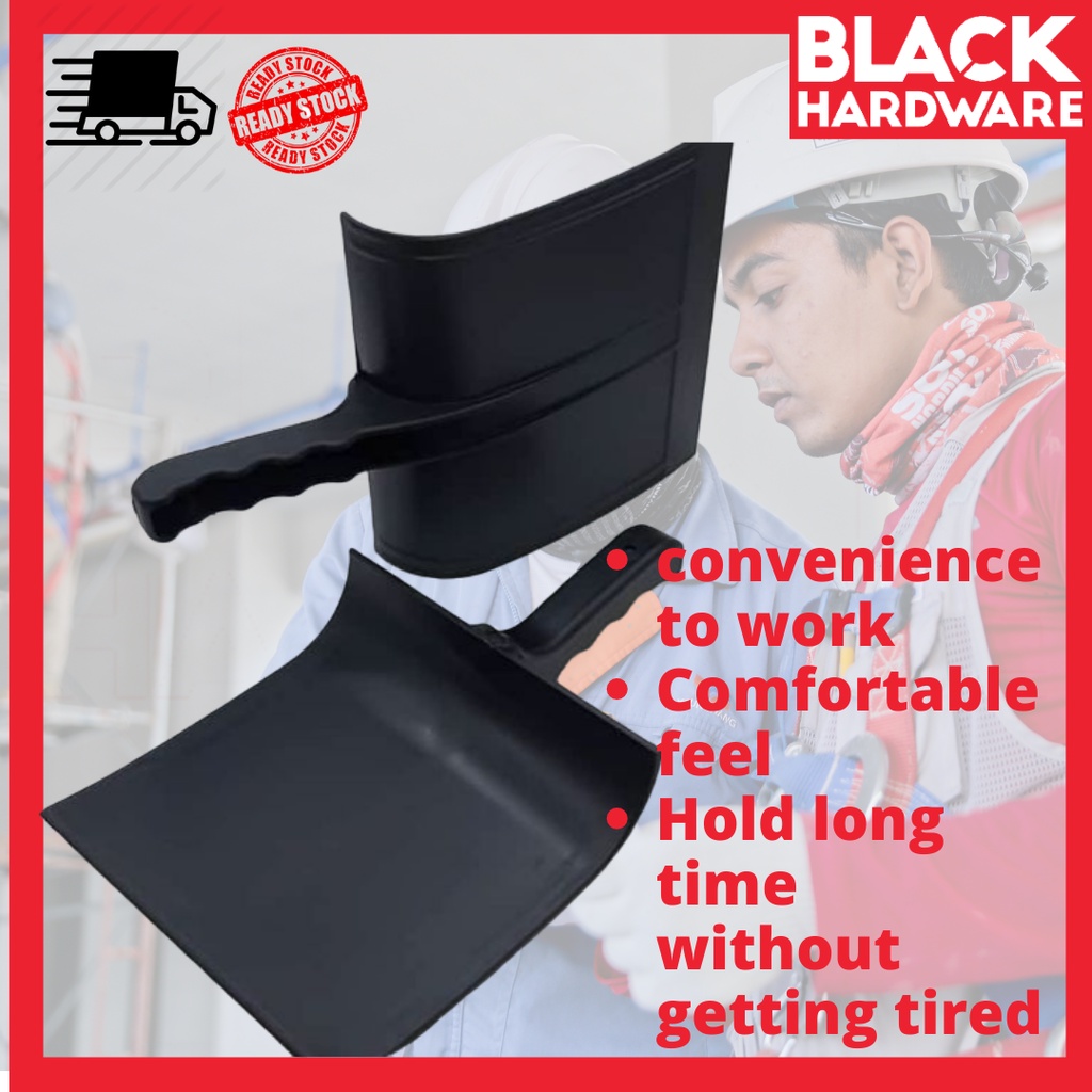 BLAK HARDWARE Plastering Trowel Bend Cement Shovel Tray PING PONG ...