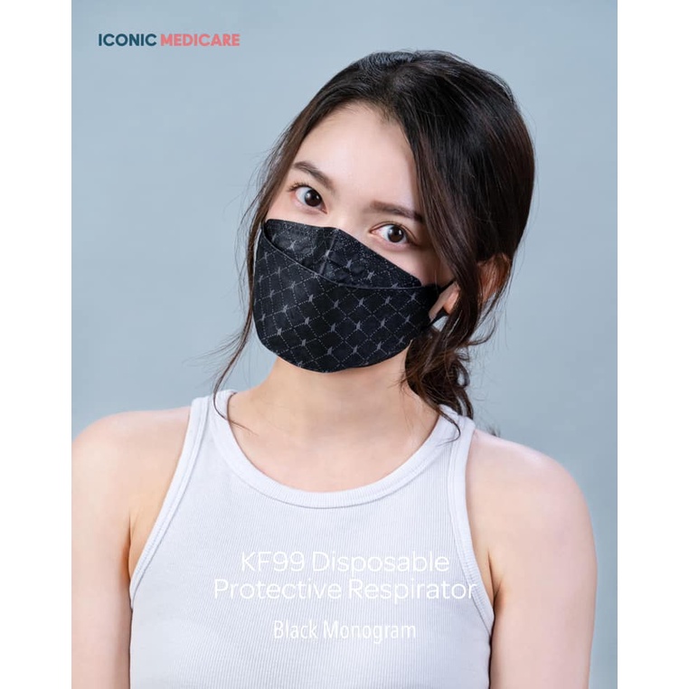 ICONIC MEDICARE KN99 KF99 Adult Disposable Face Mask Neutrovis KF94 ...