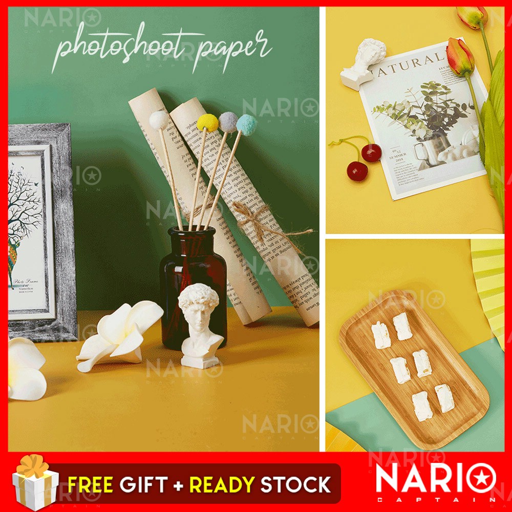 NARIO CLEAR STOCK Two-Sided Background Wallpaper Photoshoot Wood ...