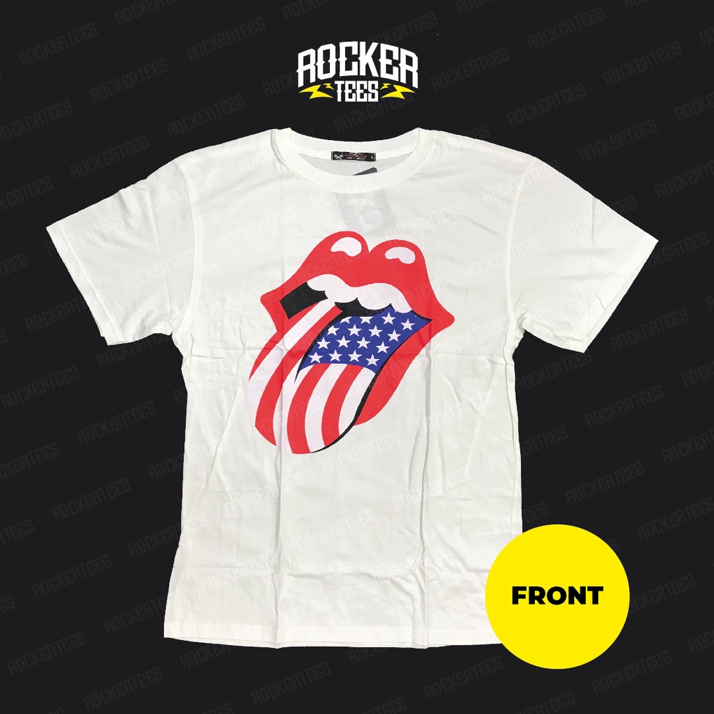 🔥READY STOCK🔥 [W0145] The Rolling Stones - White T-Shirt | Baju Band ...