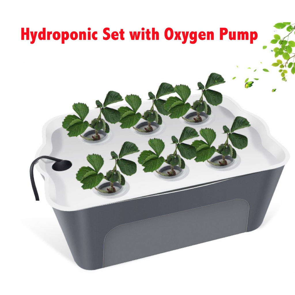 Mini Hydroponic Full Set with Electric Oxygen Pump Hidroponik NFT Kits ...