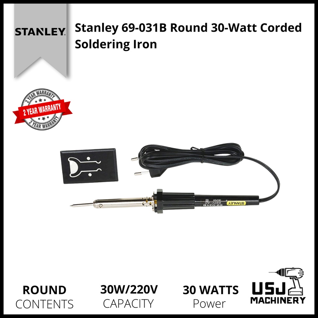 Stanley 69-031B Round 30-Watt Corded Soldering Iron | Shopee Malaysia
