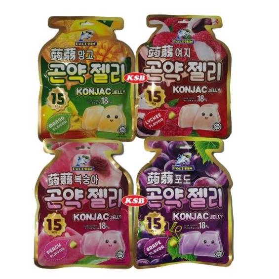【300g】 Konjac Jelly with Grape/Lychee,/Peach /Mango 15 Pcs Per Pack 葡萄/荔枝/桃子/芒果蒟蒻果冻饮料 | Shopee ...