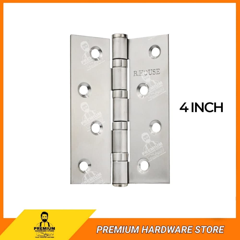 BUICK (BIG HOUSE) Stainless Steel SUS304 Door Hinges Ensel 4 Inch (Set ...