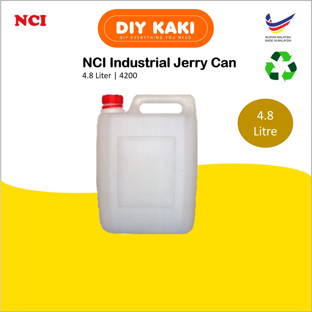 [4.8 Liter] NCI Industrial Jerry Can | HDPE Water Container | Tong Air ...