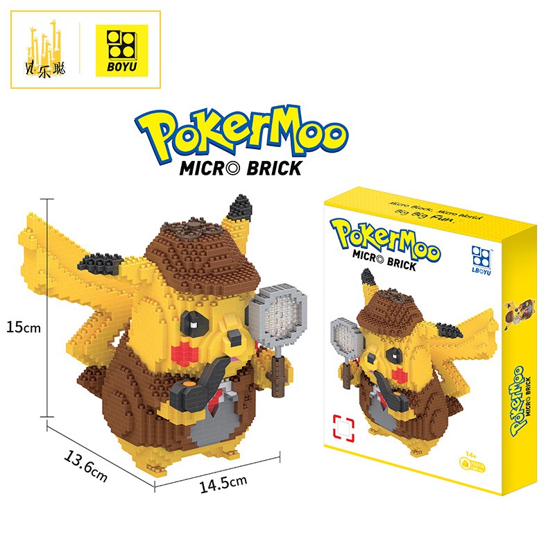 Pokemon Building block Extra BIGGER size | Pokemon Mini Building block ...