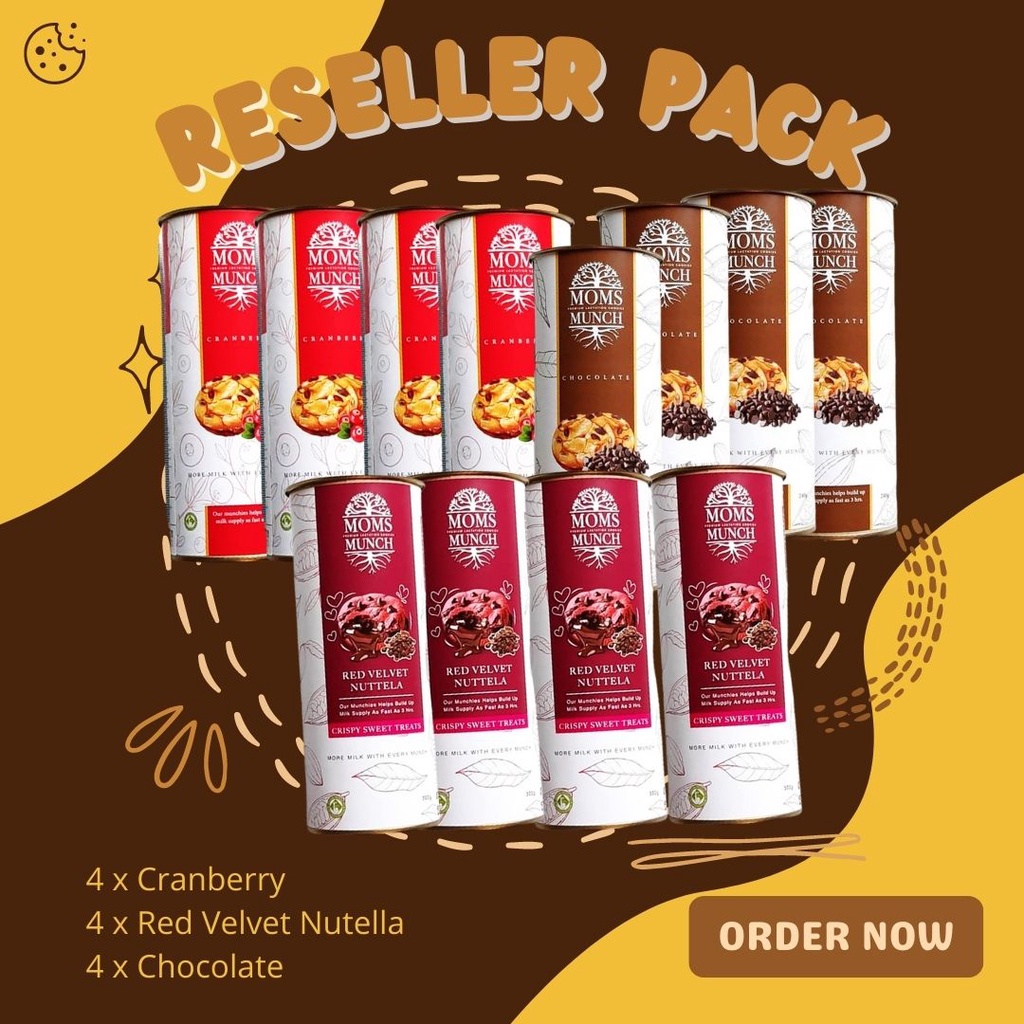 RESELLER MIX : 12 BOTTLE of Milk Booster Lactation Cookies | Tambah ...