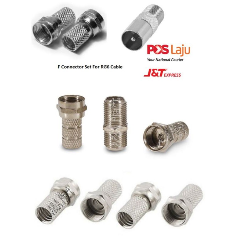 Combo Package Connector ( F-Type/ RF / Coupler) | Shopee Malaysia