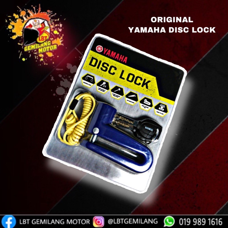 Disc Lock [YAMAHA ORIGINAL] | Shopee Malaysia