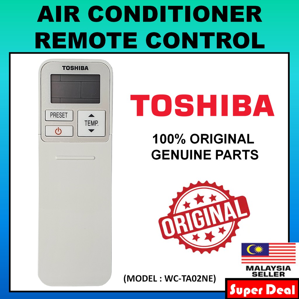 [100 ORIGINAL] TOSHIBA Air Cond Aircon Aircond Remote Control (WC ...