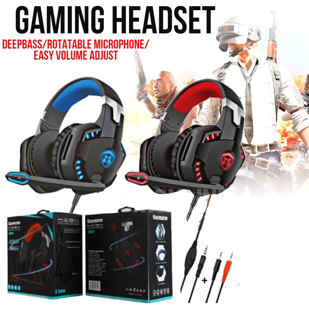 ~Ship From KL~ K8011 Gaming Headset Gamer Surround Sound Stereo Wired ...
