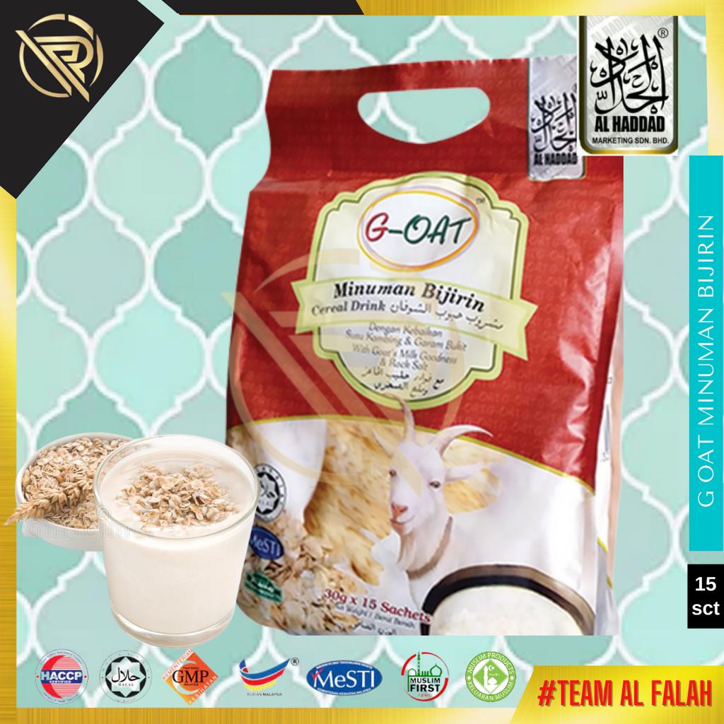AL HADDAD G-OAT Cereal Drink Minuman Bijirin Oat Susu Kambing Goat Milk ...