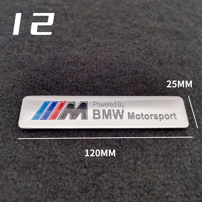 Aluminum BMW Motorsport Logo Car Auto Decorative Side Fender Rear ...