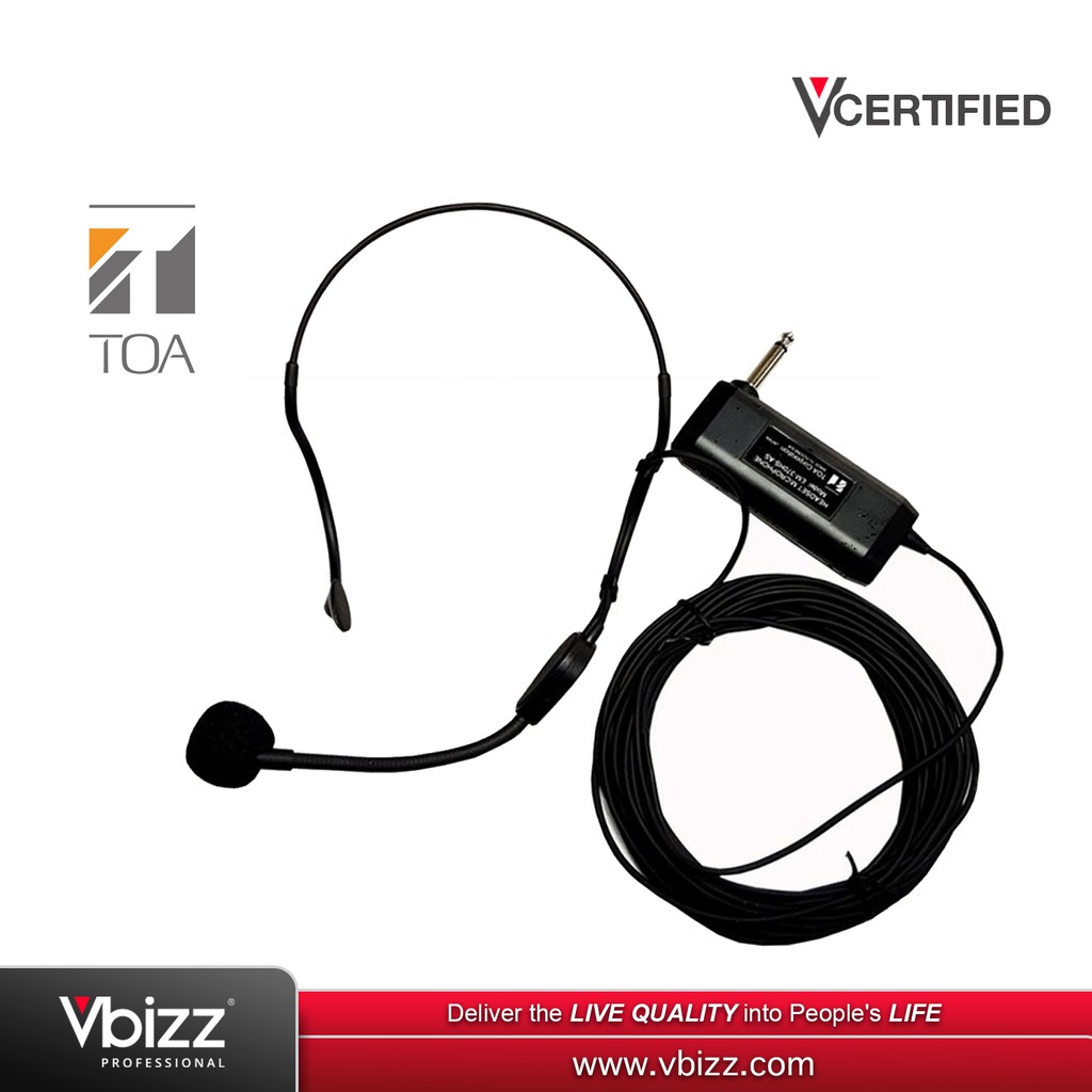 TOA EM370 Headset Microphone Condenser Mic Suitable for Imam Azan ...