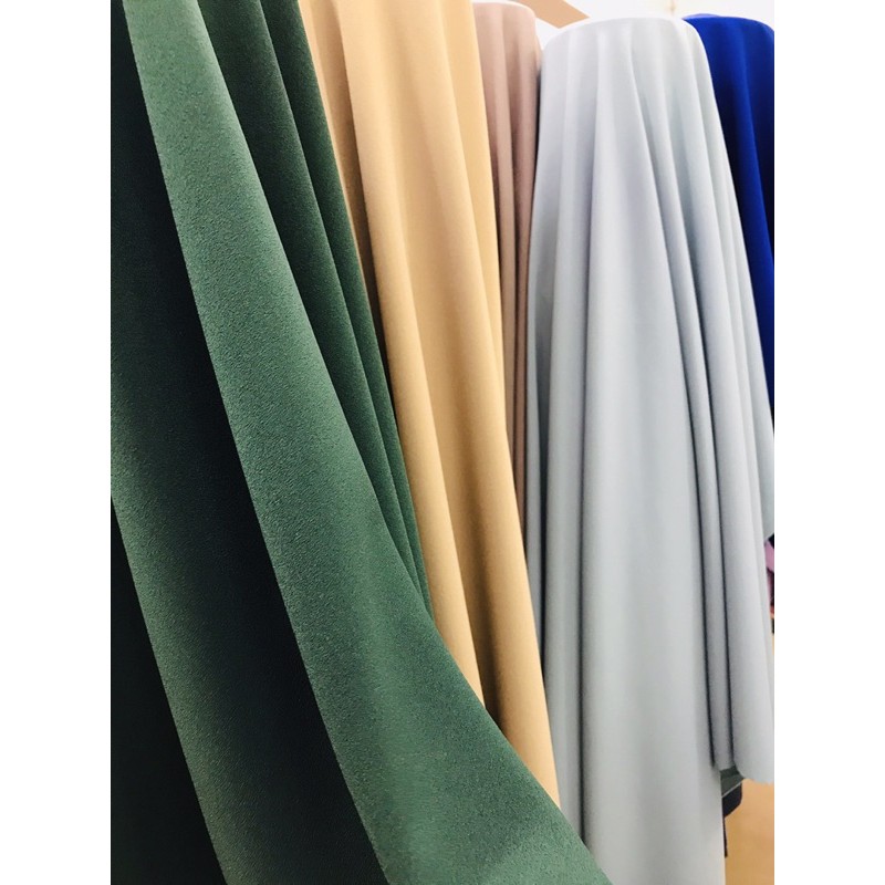 READY STOCK KAIN METER Kain Ela Latex Silk Bidang 60 ZALEHA TEXTILES ...