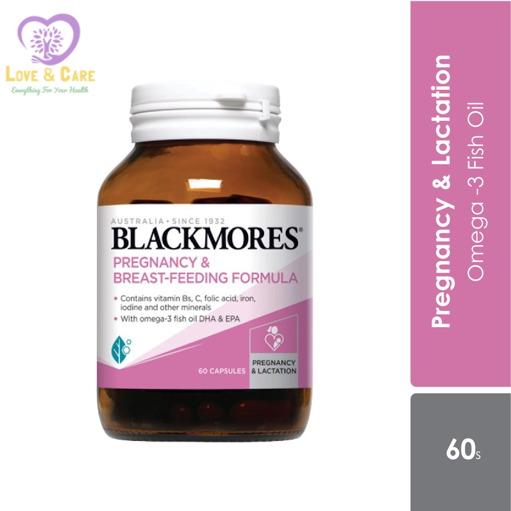 Blackmores Pregnancy & Breast-Feeding Formula 60s - Provides Nutrients ...