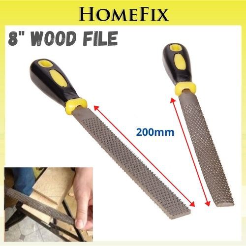 8” 200mm High Quality Wood Rasp File Half Round / Flat Shape Kikir Kayu ...