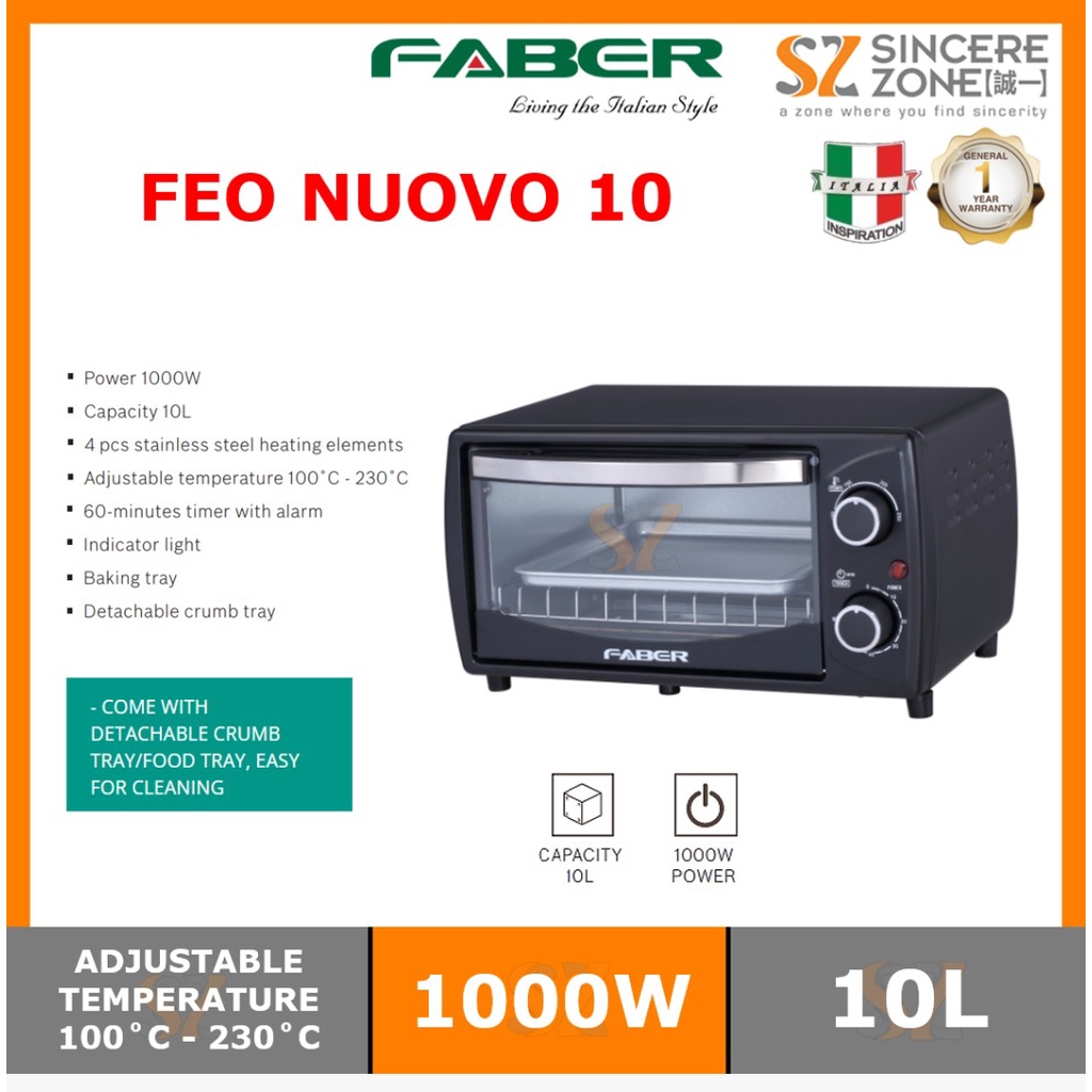 Faber FEO NUOVO 10 Electric Oven 10L | Shopee Malaysia