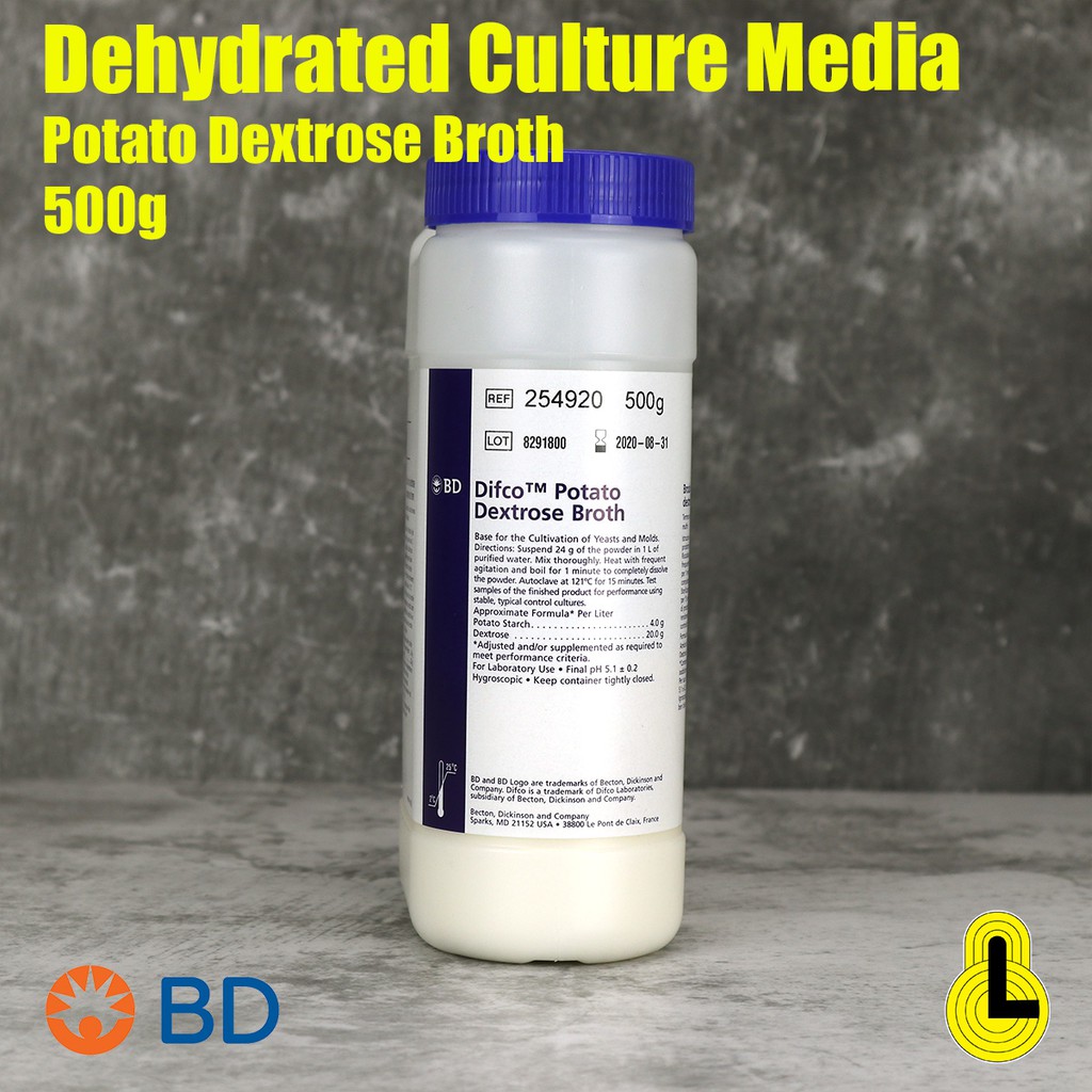 Culture Media Potato Dextrose Broth 500g BD | Shopee Malaysia