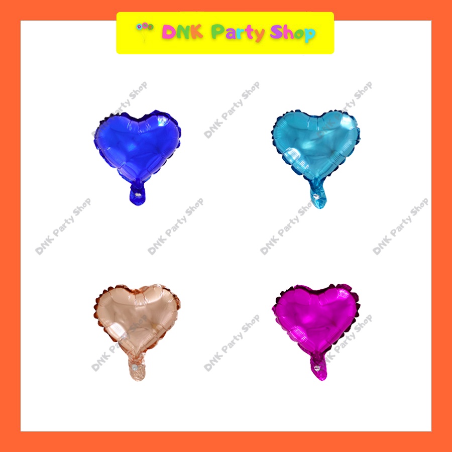 5 pcs. Assorted Heart Small Foil Balloon 8.5inch Mini Mylar Shaped ...