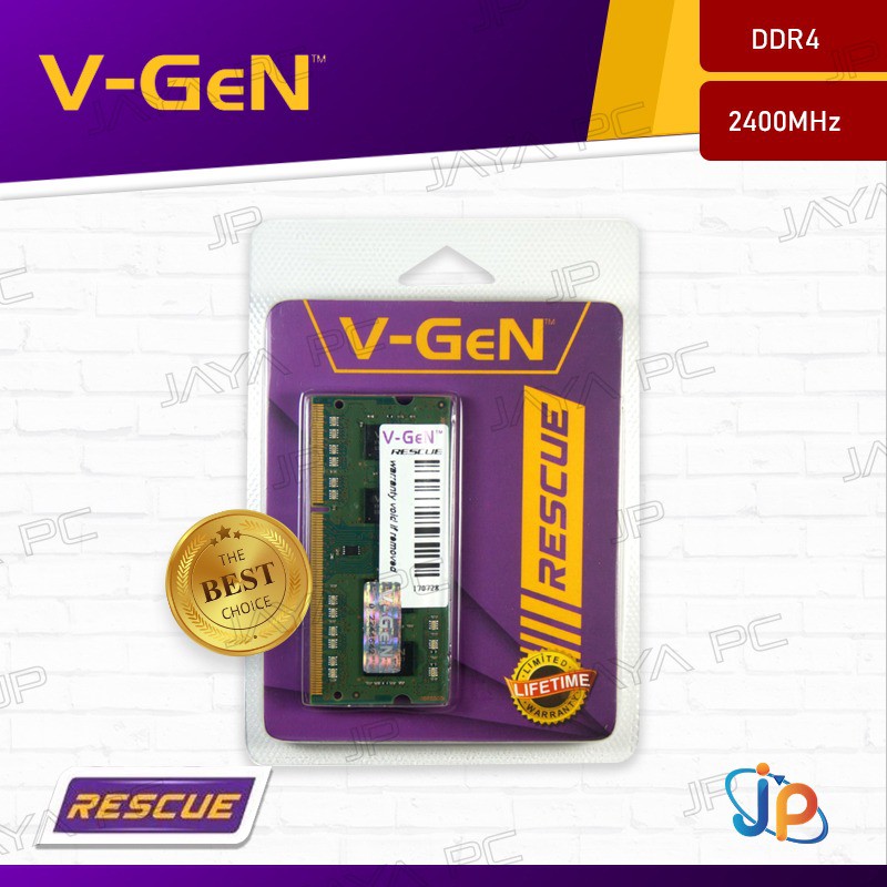 Memory RAM V-Gen Rescue Sodimm 8GB DDR4 PC19200 2400Mhz | Shopee Malaysia