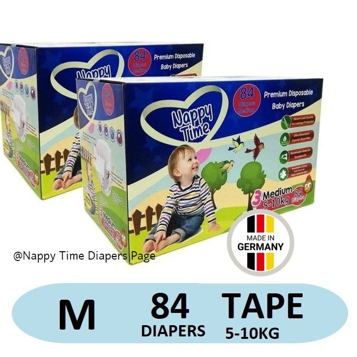 Nappy Time Diapers Tape (M) | Shopee Malaysia
