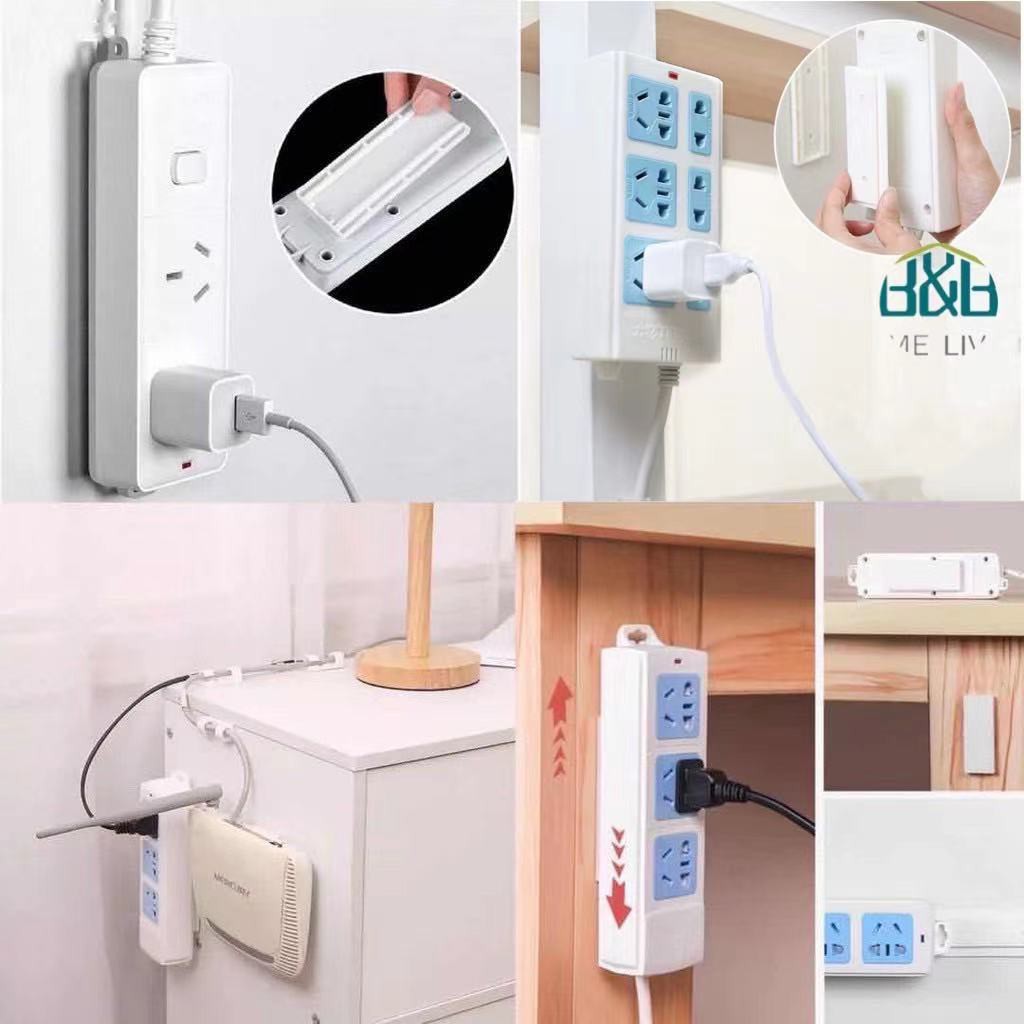 5PCS Remote Control holder Wall Mounted Socket Extension Sticker panel ...