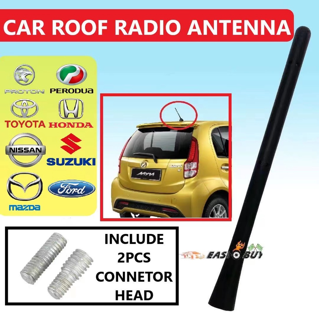 Universal Car Roof Radio Antenna Pole Mast - Perodua Myvi Alza Proton Waja Persona Toyota Honda ...