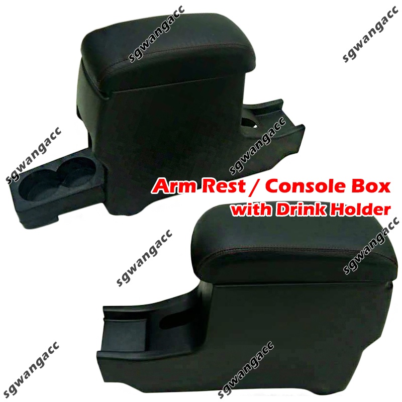 Armrest Center Console Box Storage Compartment with Drink Holder ...
