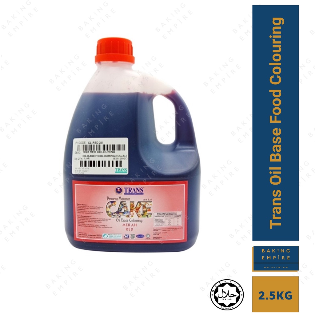 Trans Oil Base Food Colouring 2.5kg | Shopee Malaysia