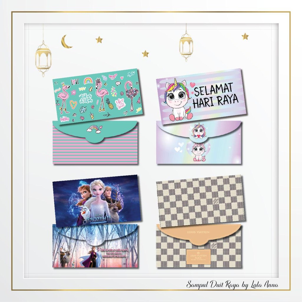 ANIMATION Sampul Duit Raya/HADIAH/ Money Packet RAYA/ CNY/ CHRISTMAS ...