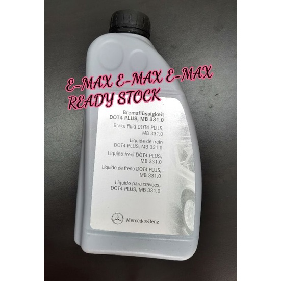 ORIGINAL MERCEDES-BENZ BRAKE FLUID DOT4 PLUS(MB331. 0)(1L) | Shopee Malaysia